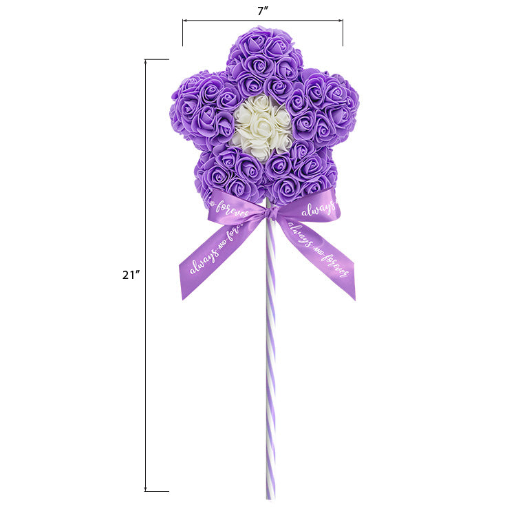 Flower Lollipop Purple – Always & Forever